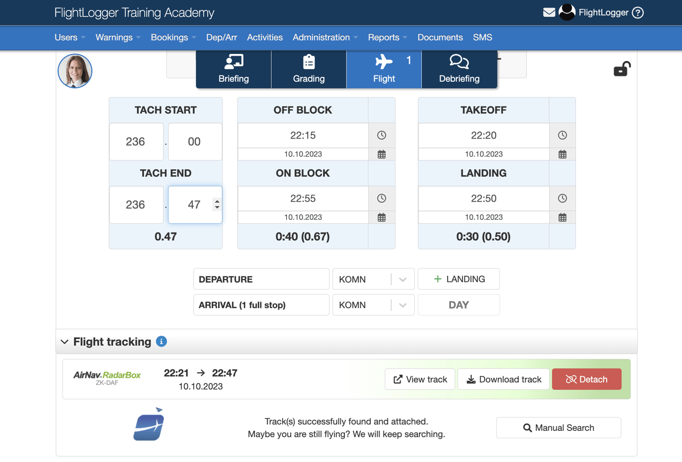 Setting up the AirNav RadarBox integration in FlightLogger